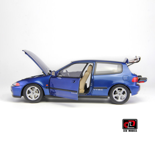 LCD 1:18 Honda Civic JDM Honda EG6 SiR alloy full car model