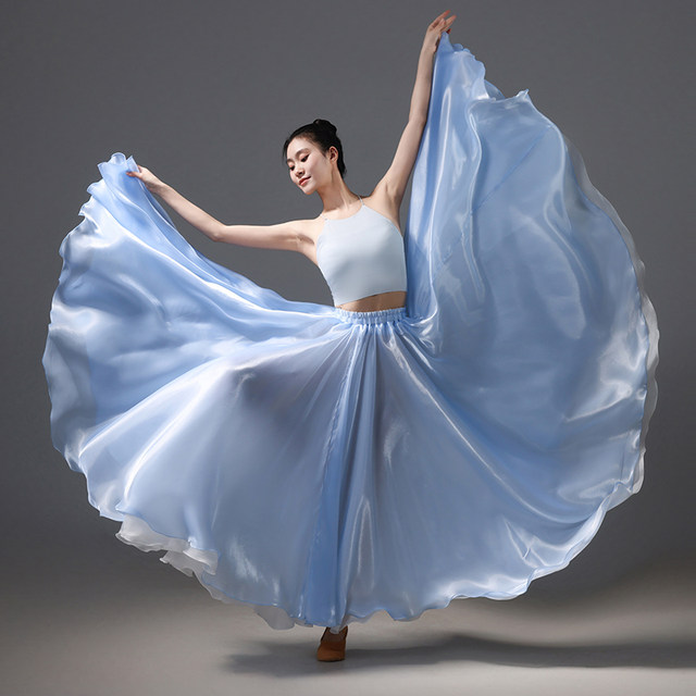 Large Swing Dance Skirt 720 Double-Layer Modern Classical Dance ...