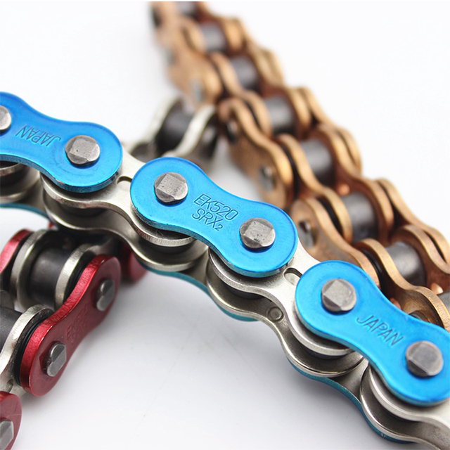 Japan EK imported 3D black gold oil seal chain 520/525 Kawasaki BMW ...