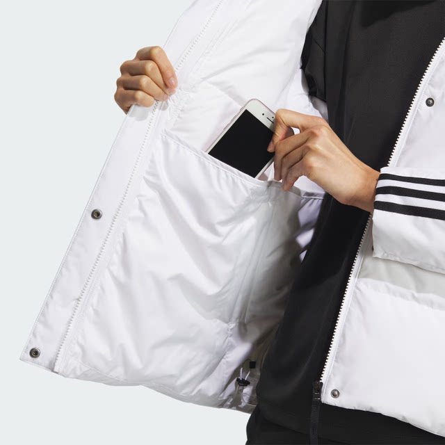 adidas Adidas hooded down jacket women's winter new loose sports three ...