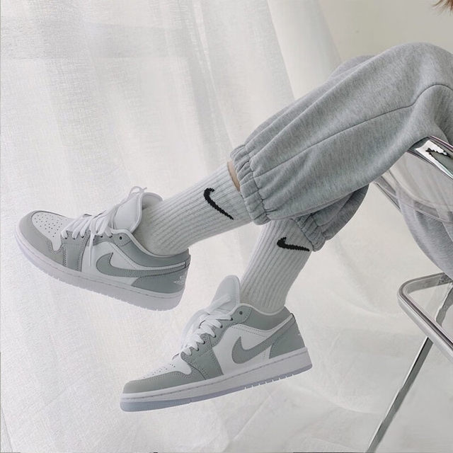 JORDAN Nike NIKE women's shoes, ash, AJ1 little Dior low top retro ...