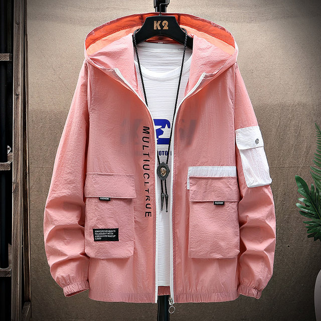 Sun protection clothing men's summer thin jacket coat tooling ...