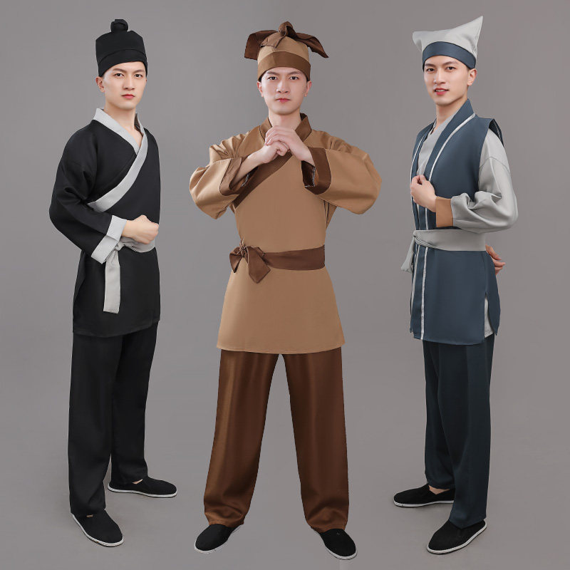 Adult men's and women's shop waiter, teahouse shopkeeper, hotel common ...