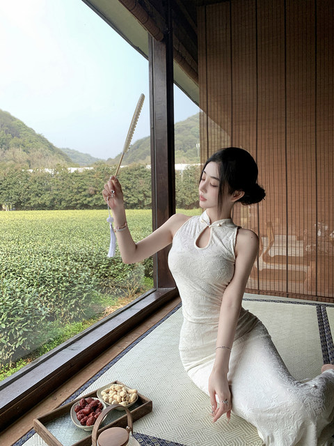 Ruo Yu customized Kyoto Tea Club New Chinese High Bullet Silk Printing ...