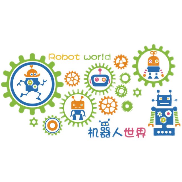 Lego robot classroom layout decoration science and technology school ...