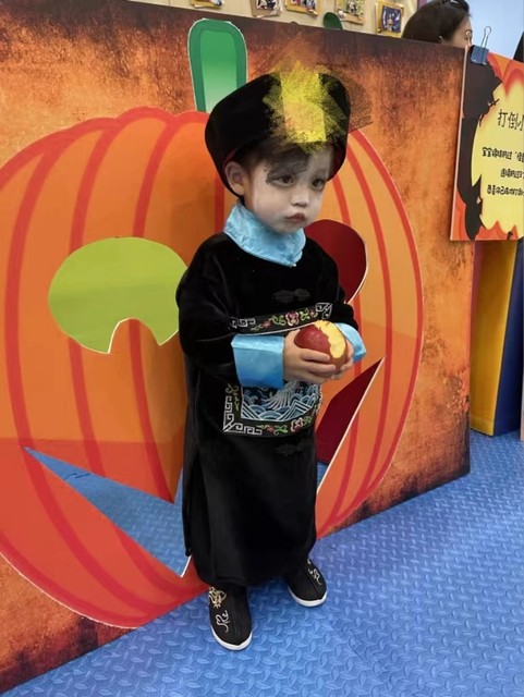 Halloween children's zombie costume cosplay Qing Dynasty minister ghost ...