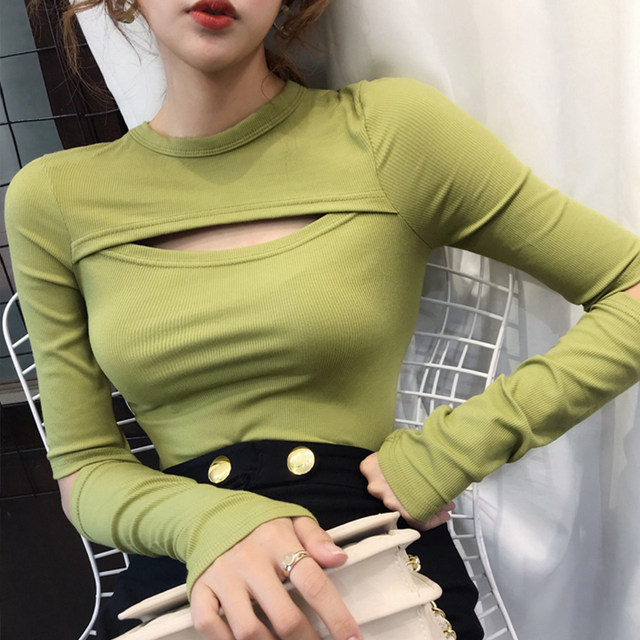 European cargo wind T -shirt female inner clothes are sexy, fashionable ...