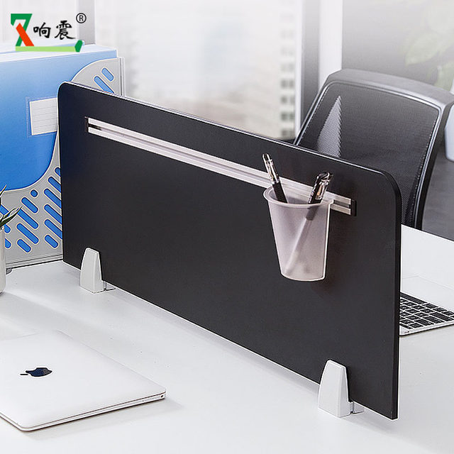 Office desktop bezel table partition acrylic fixed screen baffle ...