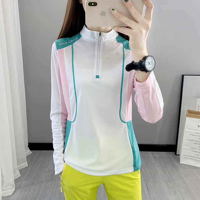 Outdoor sun protection quick-drying clothes for women long-sleeved T ...