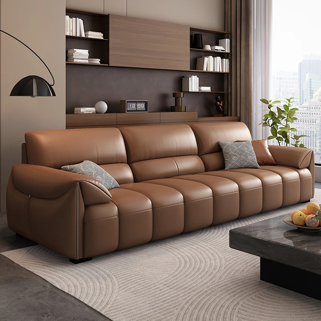 Bifel leather sofa head layer cowhide modern designer Italian ...