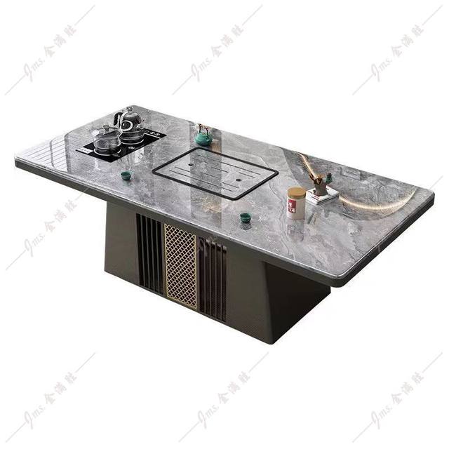 Jinmansheng new Chinese-style rock slab tea table integrated Kung Fu ...