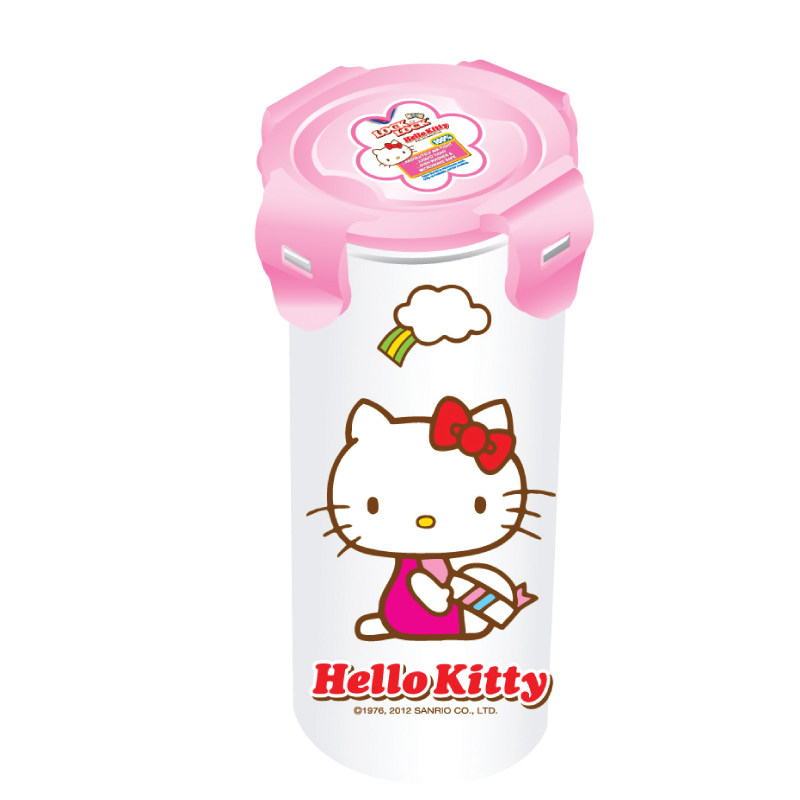 Lock&Lock Hello Kitty Cartoon Plastic Storage Cup - 430ml HPL931L-KT