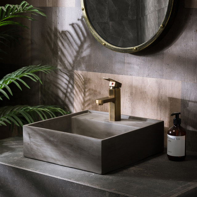 Shimizu Concrete Small Unit, Potted Basin Washing Basin Single Pot ...