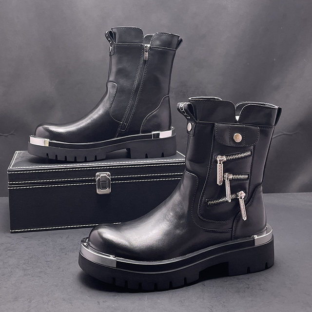 Martin boots men's high-rise autumn new British style versatile ...