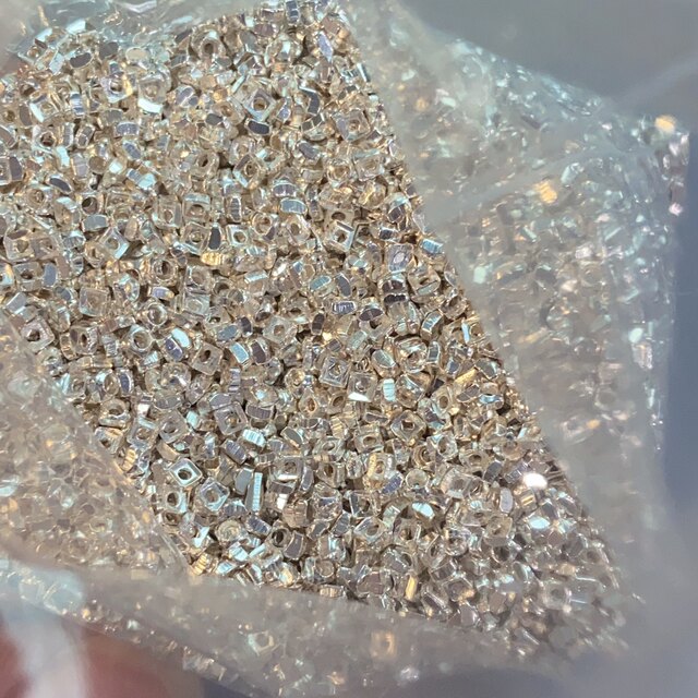 S999 Thousand Pure Silver Mini Broken Silver Loose Beads DIY ...