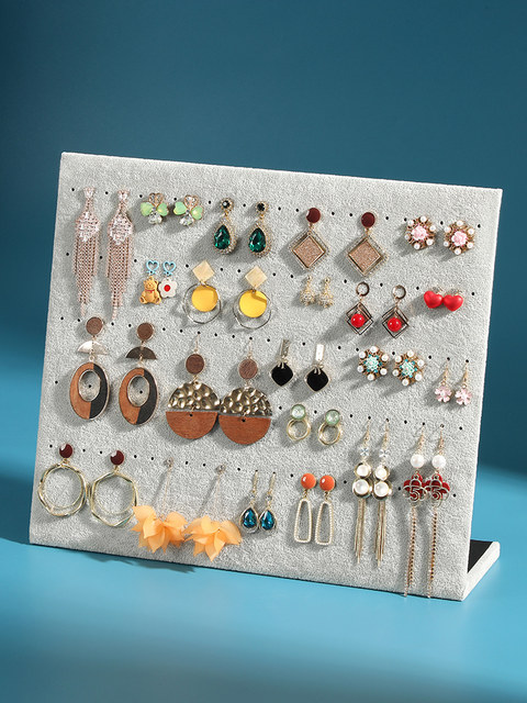 Velvet earring display rack large-capacity earring storage rack jewelry ...
