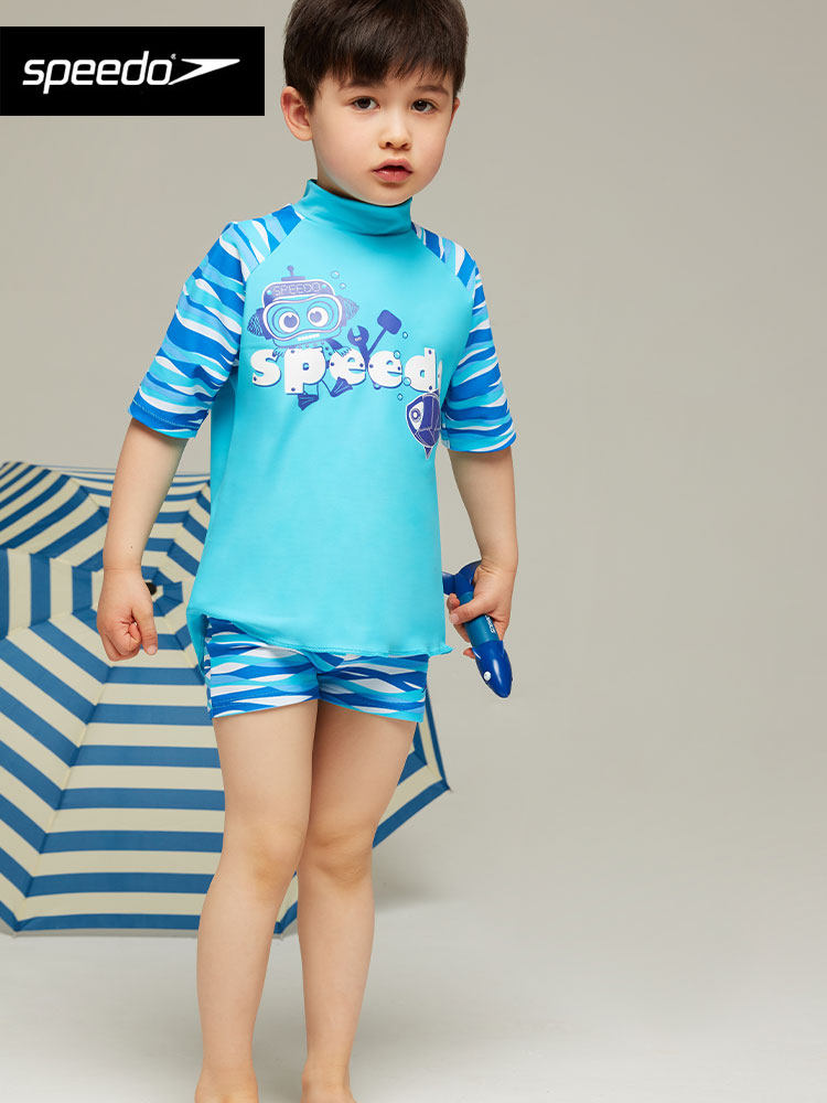Speedo/speedo children and teenagers swimwear boys split sunscreen ...