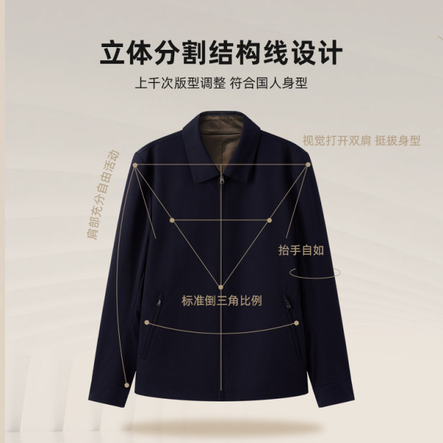 Youngor official lapel executive jacket autumn and winter business ...