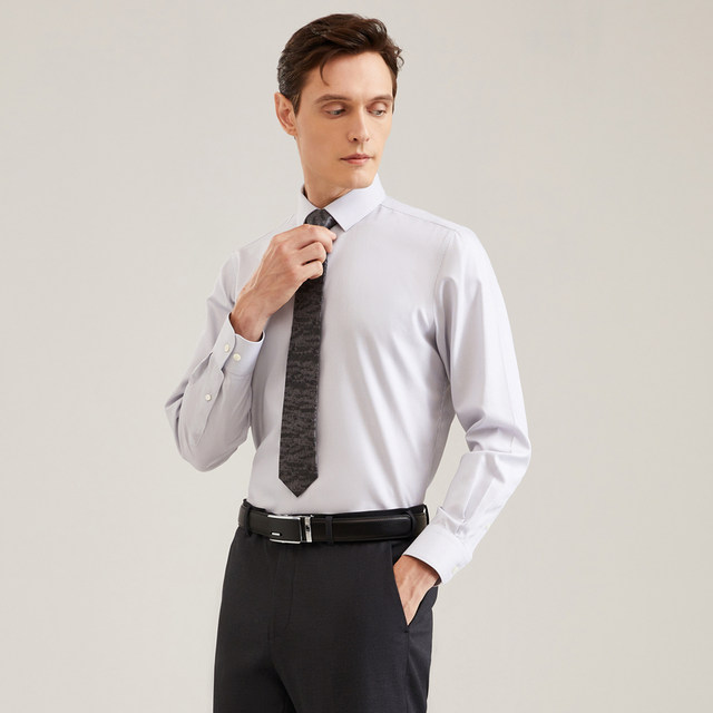 Yager autumn new high-end cotton lining long-sleeved shirt for men 4710