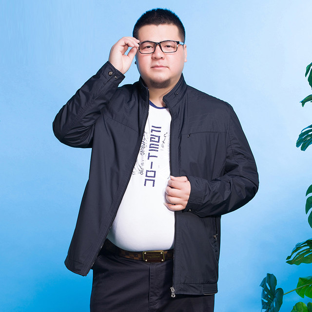 Extra -large men's jacket plus fat increase men's jacket shirt spring ...