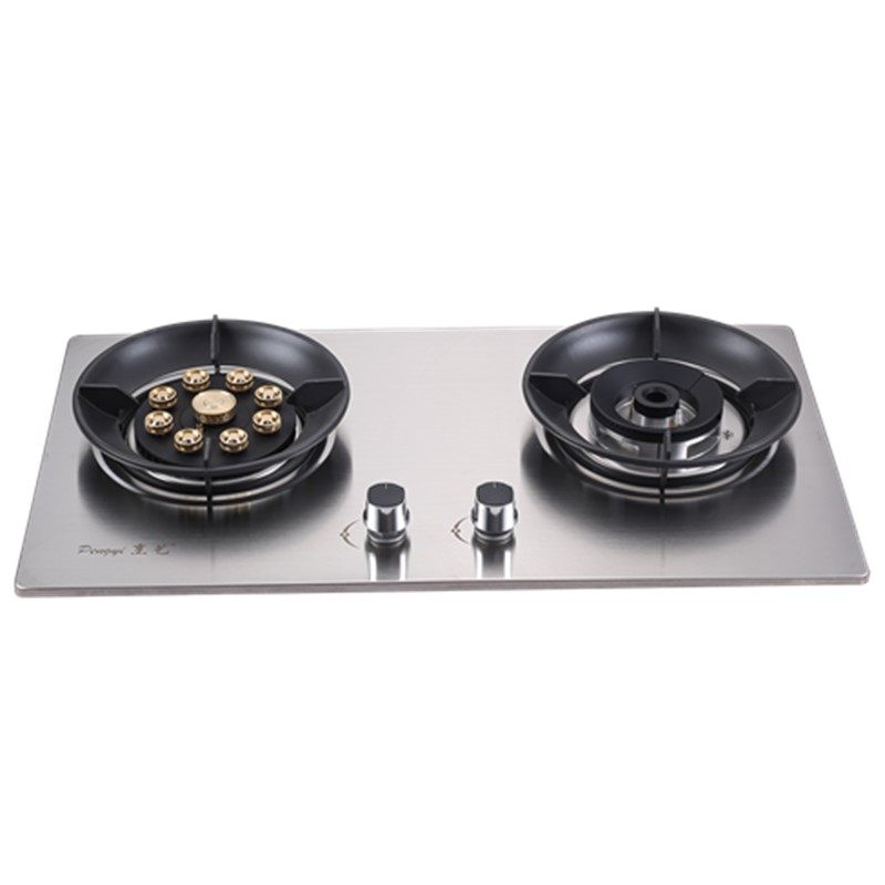 Cooking 2 Burner Stainless Steel Gas Stove - Household LPG/Natural Gas ...
