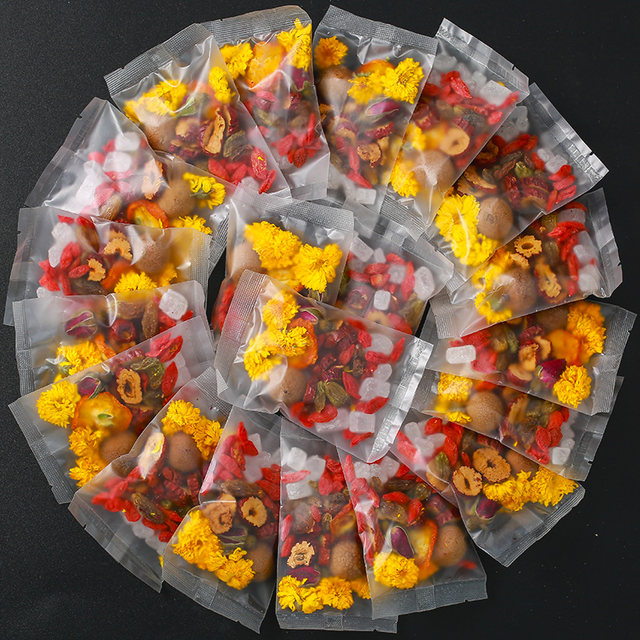 Longan, red dates, wolfberry, rose tea, eight-treasure health ...