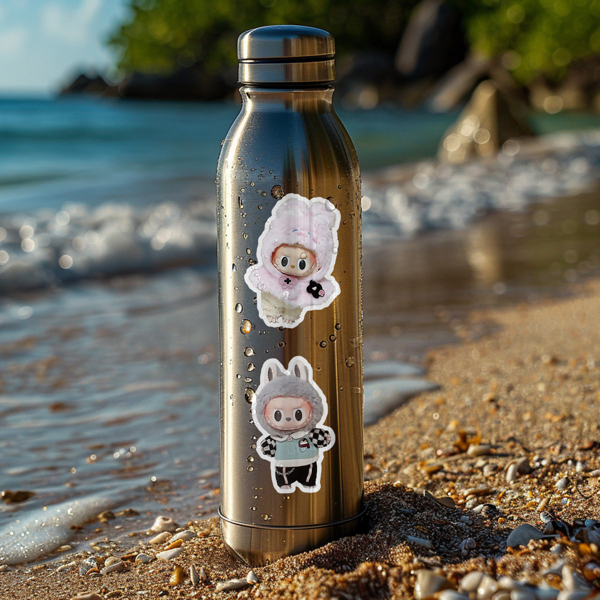 50 cartoon Labu cloth lovely creative stickers notebook mobile phones ...