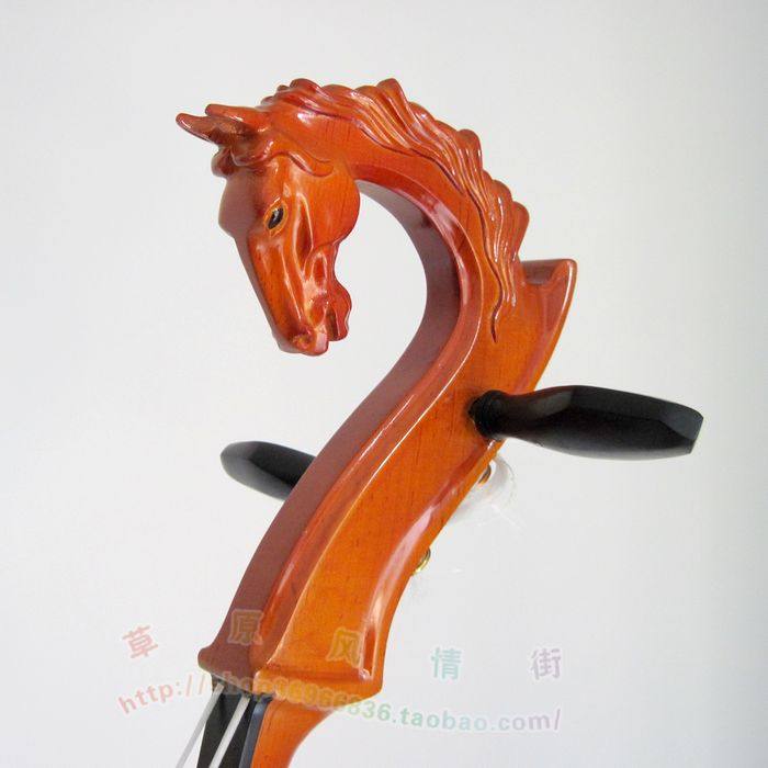 Muma Yun Horsehead Qin - Mongol népi hangszer - Fehér fenyőfa