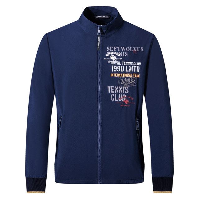 Septwolves official authentic men's jacket new stand-up collar printed ...