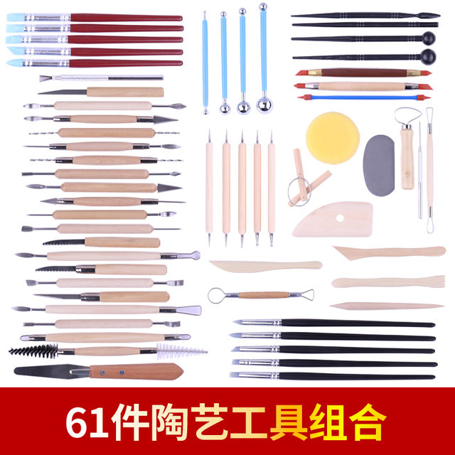 61 pieces of clay sculpture tool combination set hand tools pottery ...