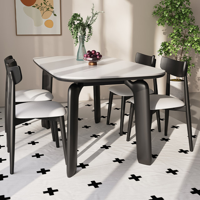 Xinbaili slate dining table for home use 2024 new small apartment ...