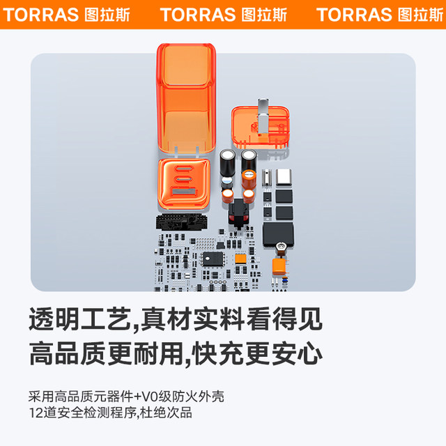 Tulas 67W small ice cube porous charging head is suitable for Apple 14pro charger iPhone15 ...