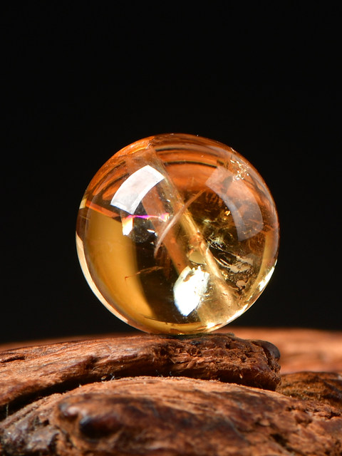 Natural pyramid citrine citrine diy hand-woven bracelet jewelry ...