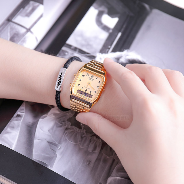 Casio watch for men, student electronic watch, retro small square watch ...