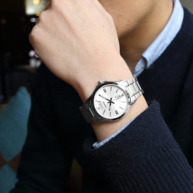 Fashion Casio Casio Watch Men's Blue Steel Non-Mechanical Quartz Men's ...