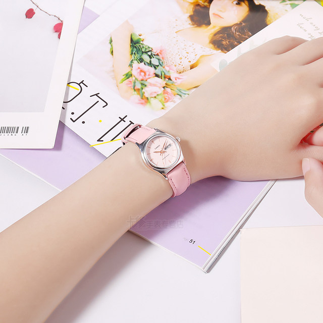 2025 new women's Casio watch women's pink cherry blossom pink women's ...