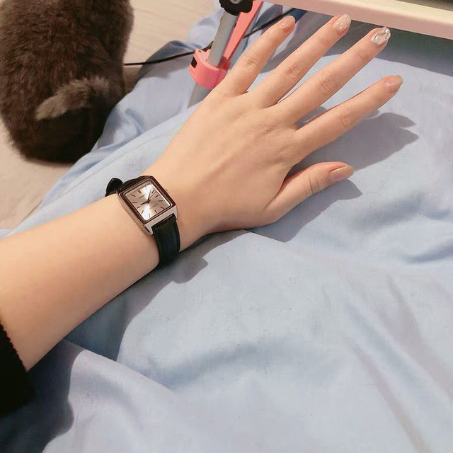 Fashionable Casio watch women's small square watch retro ladies square watch brand student ins ...