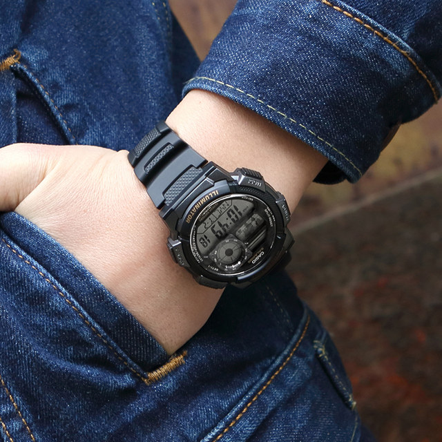 Casio watch men's electronic sports student men's watch outdoor sports ...