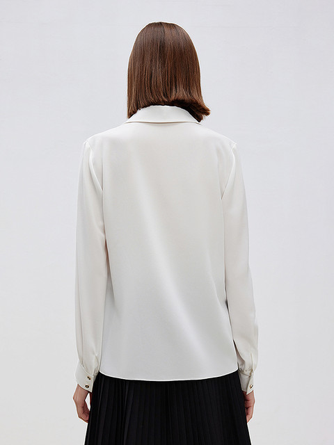 Langzi French white retro streamer high-end design sense inner long ...