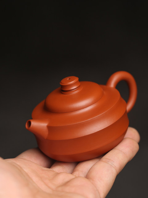 Genuine Chaozhou full handmade purple sand Zhu Ni hand -pulling pot ...