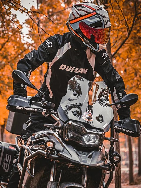 Duhan motorcycle riding suit, four-season racing suit, anti-fall, warm ...