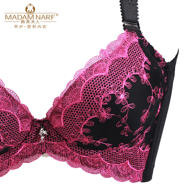 Brand sale Mrs. Huineve genuine bra medium thick small breast push-up ...