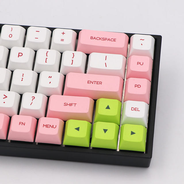 68 -key powder white color color XDA mechanical keyboard PBT heating ...