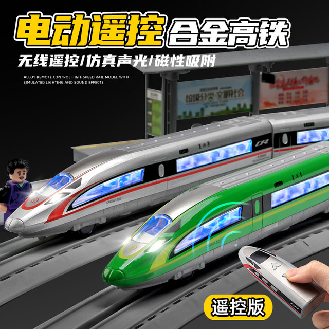High -speed rail toy train children's simulation alloy electric remote ...