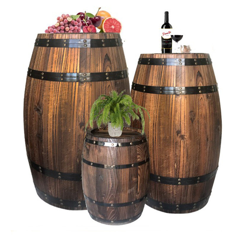 Danxiang Art Decoration Oak Barrel for Red Wine Bar Exhibition