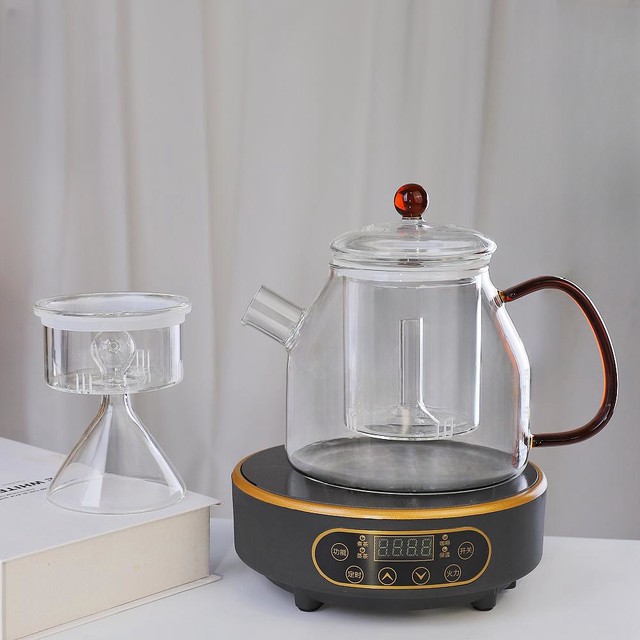 Electric ceramic stove heat-resistant glass steaming teapot teapot ...