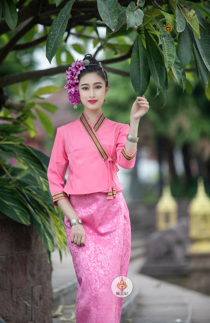 Dai traditional clothing women's suit Simple and breathable ladies two ...