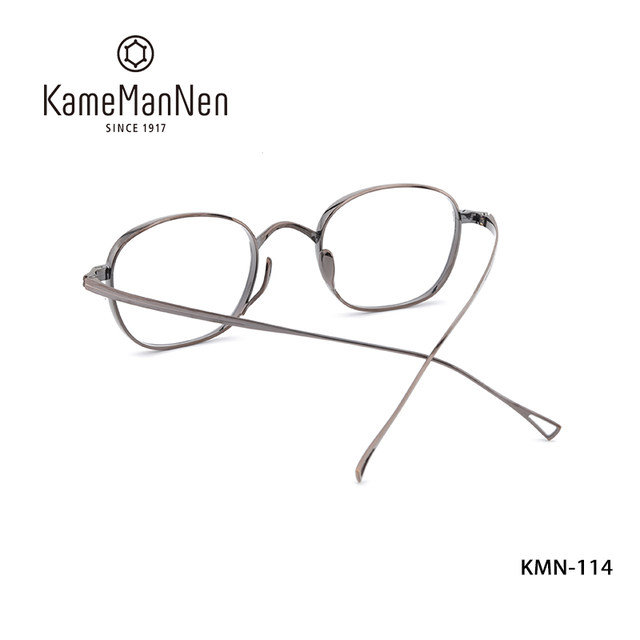 KameManNen thousand-year-old turtle glasses pure titanium full-frame ...