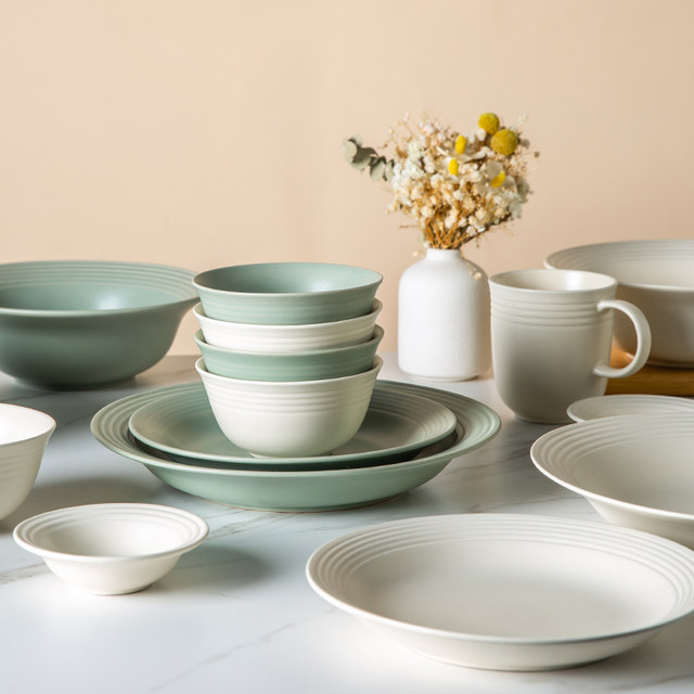 Dishes set household light luxury modern simple Nordic style ceramic ...