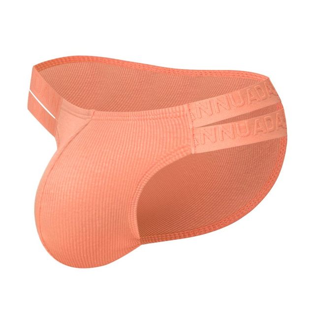 Men's sexy briefs with side double belts, threaded cotton, low waist, U ...